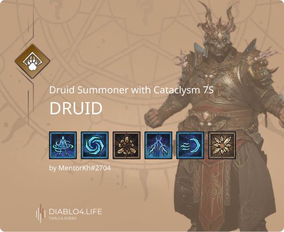 Druid Summoner with Cataclysm 7S