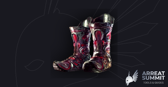 Blood of the Exile - Unique Iron Greaves