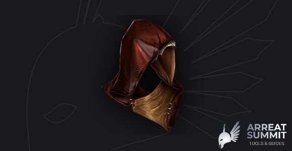 Corsair's Blood Cowl - Unique Gorgonscale Coif