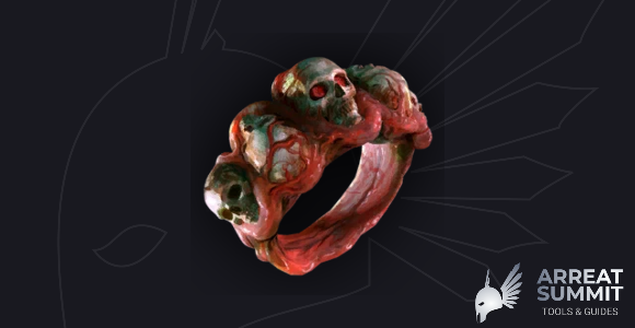 Cycle of Putrescence - Unique Ivory Ring