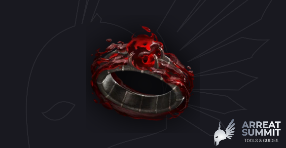 Ribbons of Blood - Unique Ruby Ring
